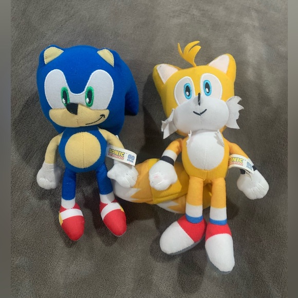 Sega | Toys | Sonic And Tails Plush Set | Poshmark